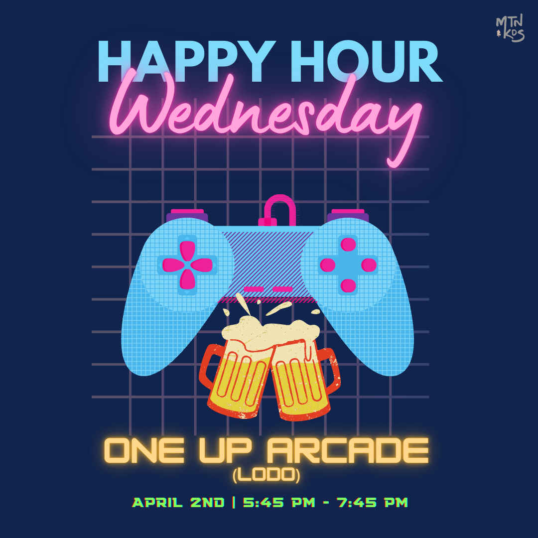 One Up Arcade Bar, April 2nd – MTNKDS
