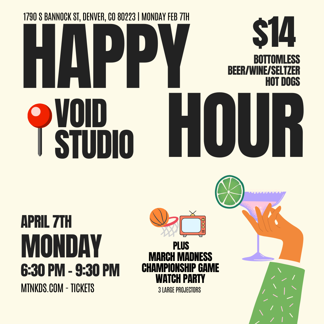 Happy Hour & Watch Party, April 7th – MTNKDS