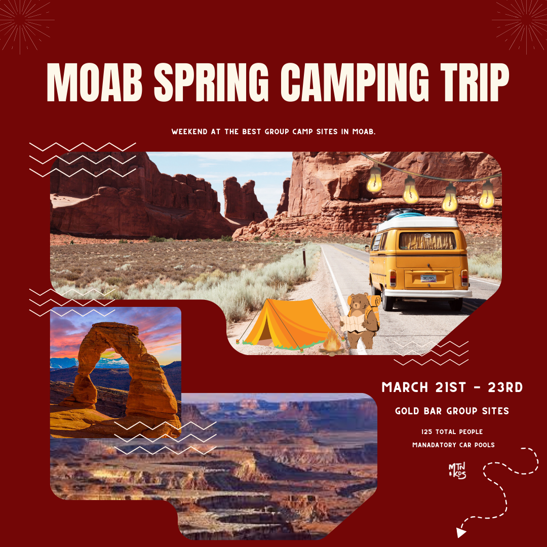 Moab Spring Camping Trip, March 21st-23rd – MTNKDS